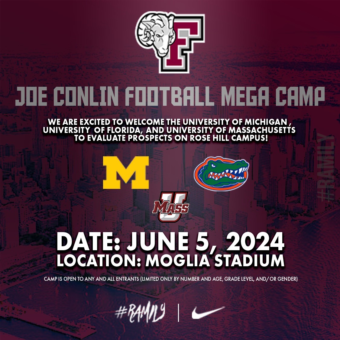 Joe Conlin Football Camps | Fordham University